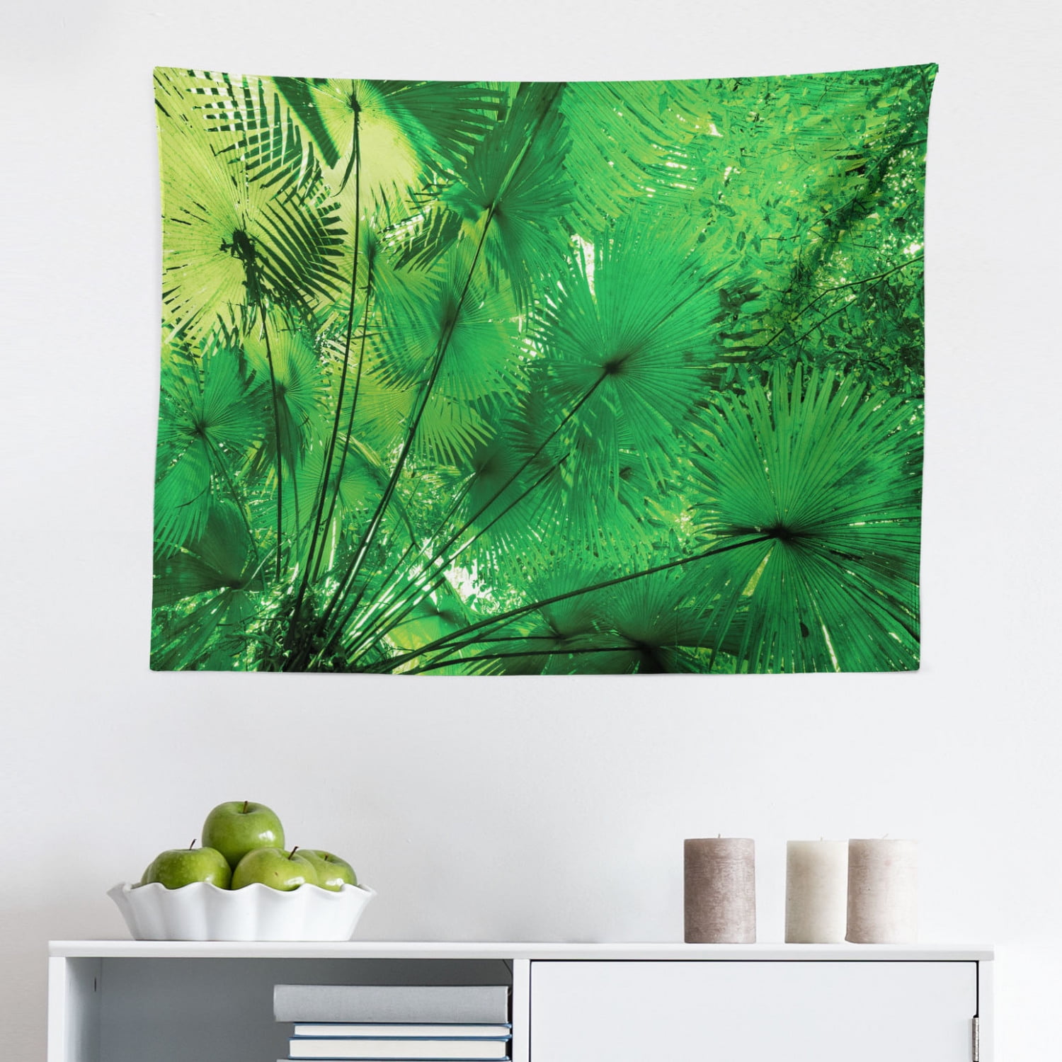 Rainforest Tapestry, Trees with Moss Natural Paradise Silence in The ...