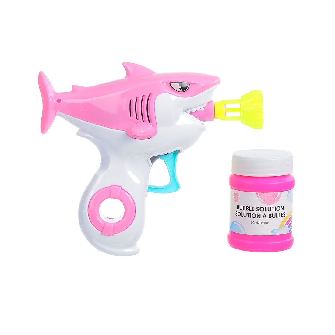 MINISO Shark Bubble Gun for Kids, Light-Up Bubble Blaster Toy with Easy ...