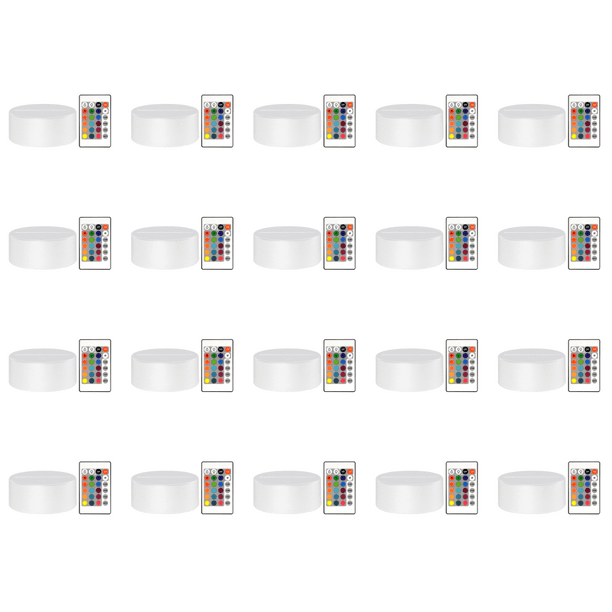 Base LED 3D Exhibición Tablero Lámpara Acrílico (control Remoto 16 ...