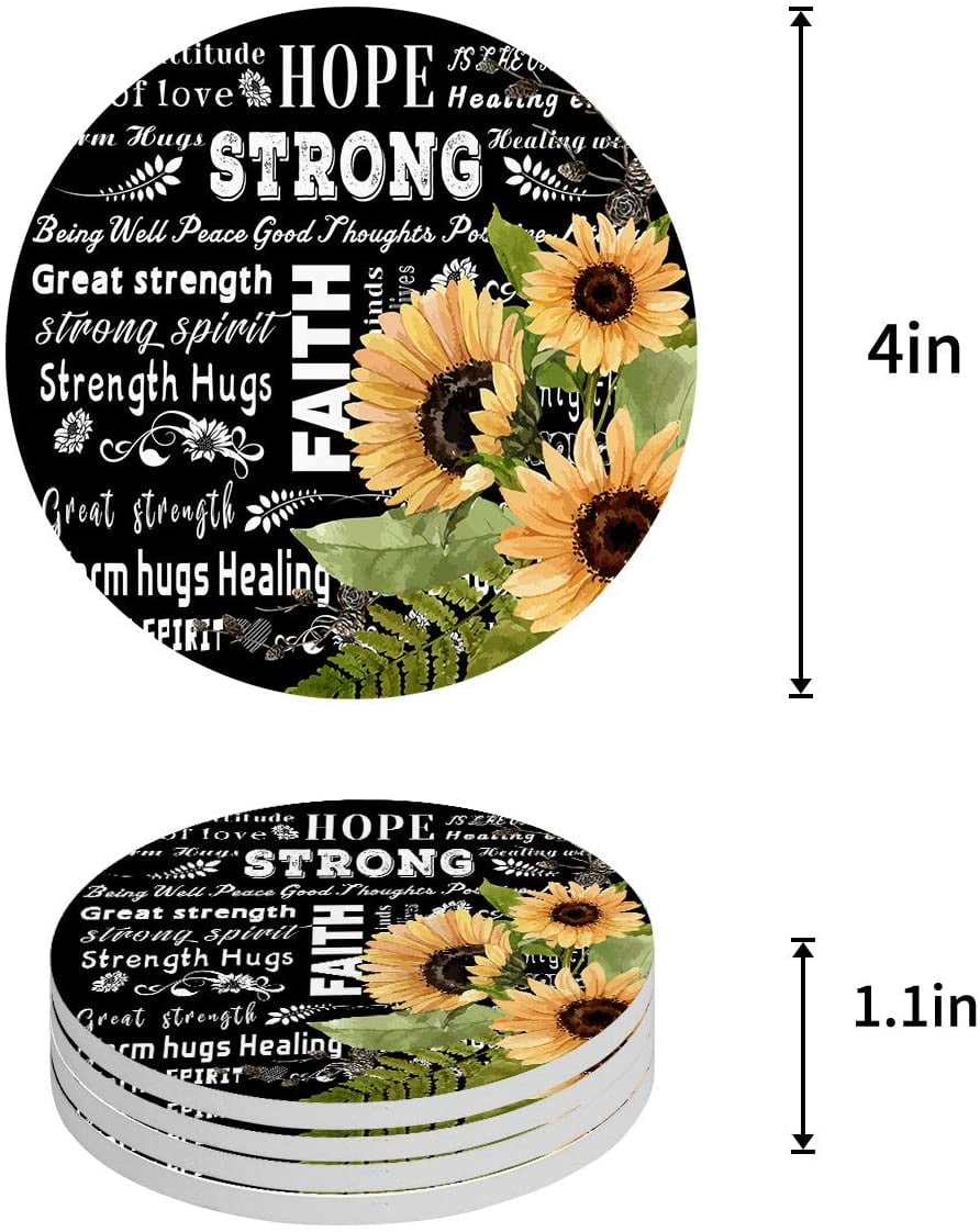 ZHANZZK Sunflowers Compassion Strength Courage Warm Hugs Healing ...