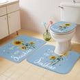 3 Piece Bathroom Rug Set, You Are My Sunshine Non Slip Bath Mat with ...