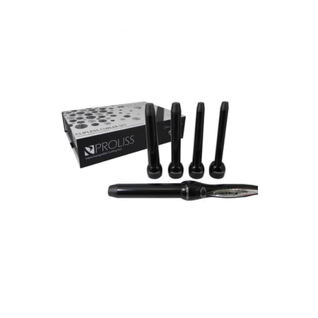 Proliss Diamond Collection 5P Curling Iron Wand 5 Pieces Clipless ...