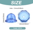 10pcs Multiple Color Acrylic Flower Bead Caps Colorful Winds Bells ...
