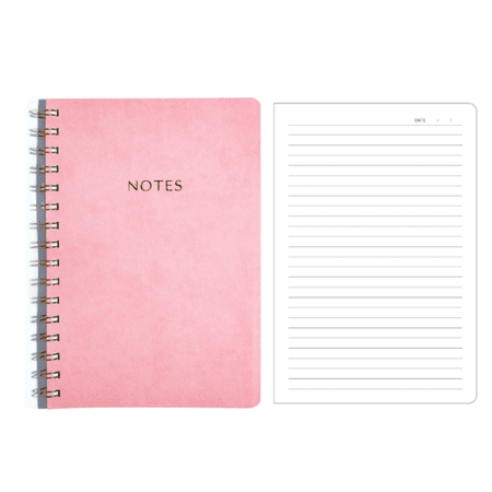 Thickened simple coil leather notebook, primary school birthday ...