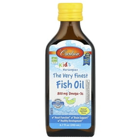 Carlson Kid's Norwegian Cod Liver Oil for Children, 550 mg Omega-3 ...