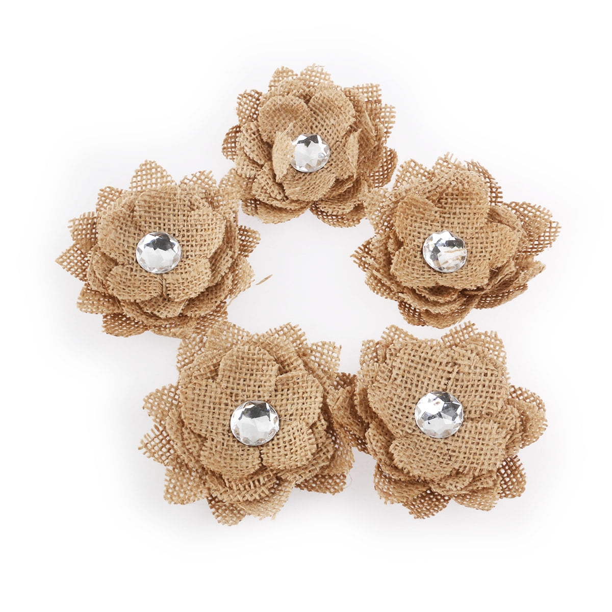 Burlap Flowers Jute Flower Party Decoration Lace Bouquet Handmade Diy ...
