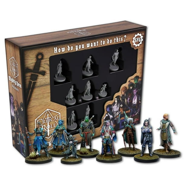 Critical Role Mighty Nein Miniatures Unpainted Polymer Model Durable ...