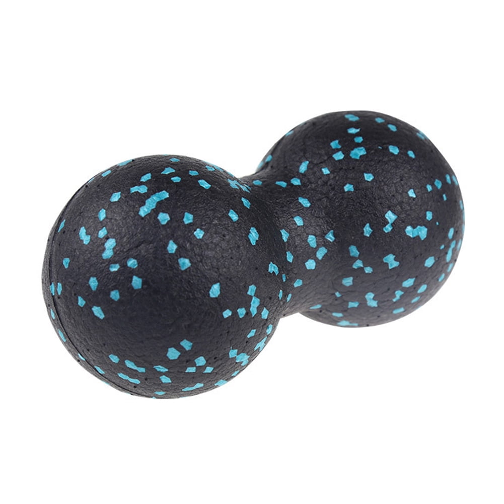 Peanut Massage Ball Body Fascial Yoga Exercise Fitness Ball (Black Blue ...