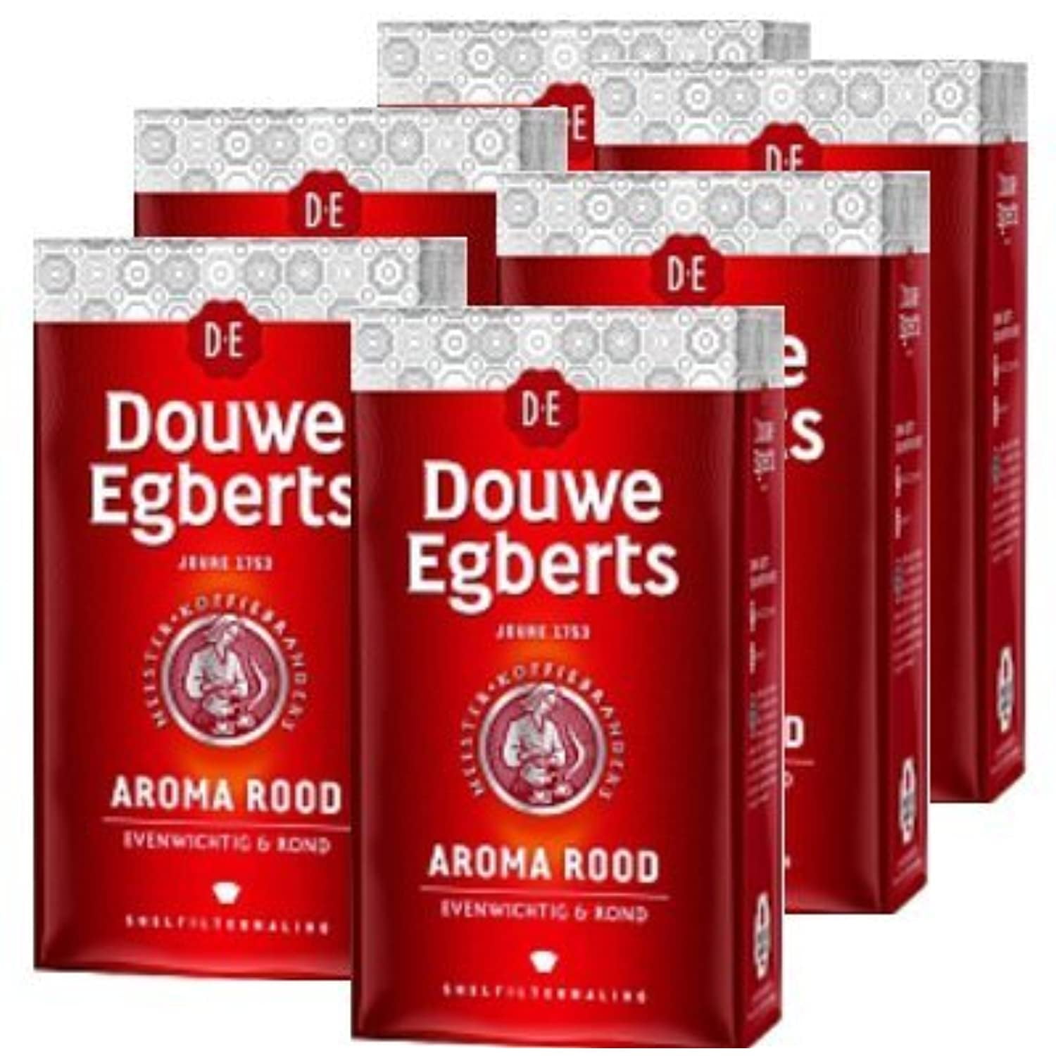 Douwe Egberts Aroma Rood (Course Grind) 17.6 Oz Each (6 Pack ...