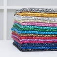 ERDOUY 39"x53" Colorful 3mm Sequin Fabric, Sparkle Sequined Material ...