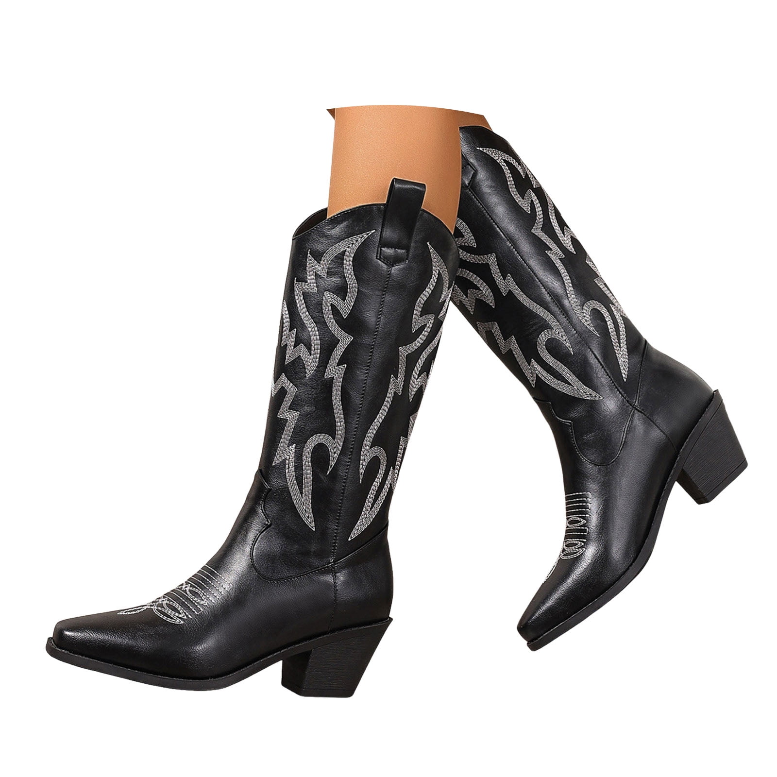 Click here for Mepaouo Western Cowboy Boots For Women Wide Calf C... prices