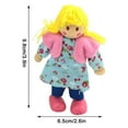 Arestory Wooden Doll House People of 7 Miniature Figures, Dollhouse ...