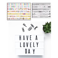 Northpoint 10-LED White Light Box with 109 Letters, Numbers and Symbols ...