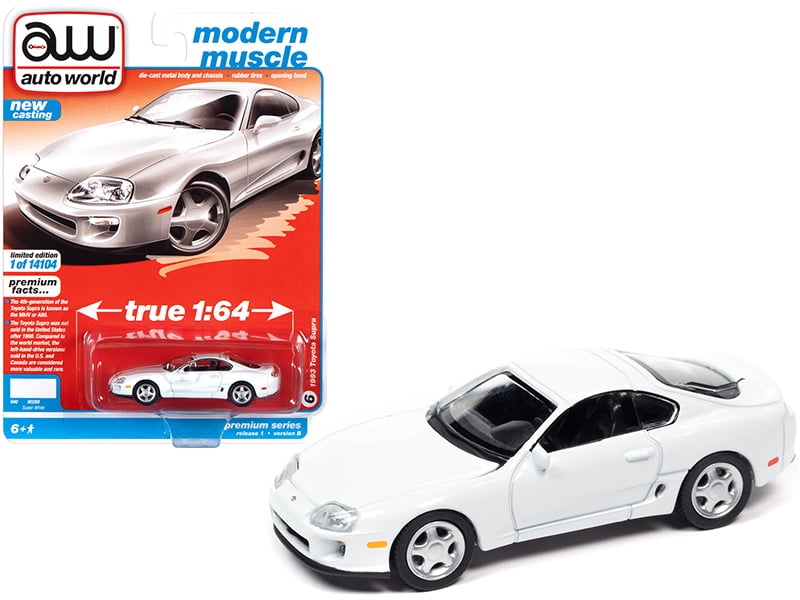 Diecast 1993 Toyota Supra Super White "Modern Muscle" Limited Edition ...