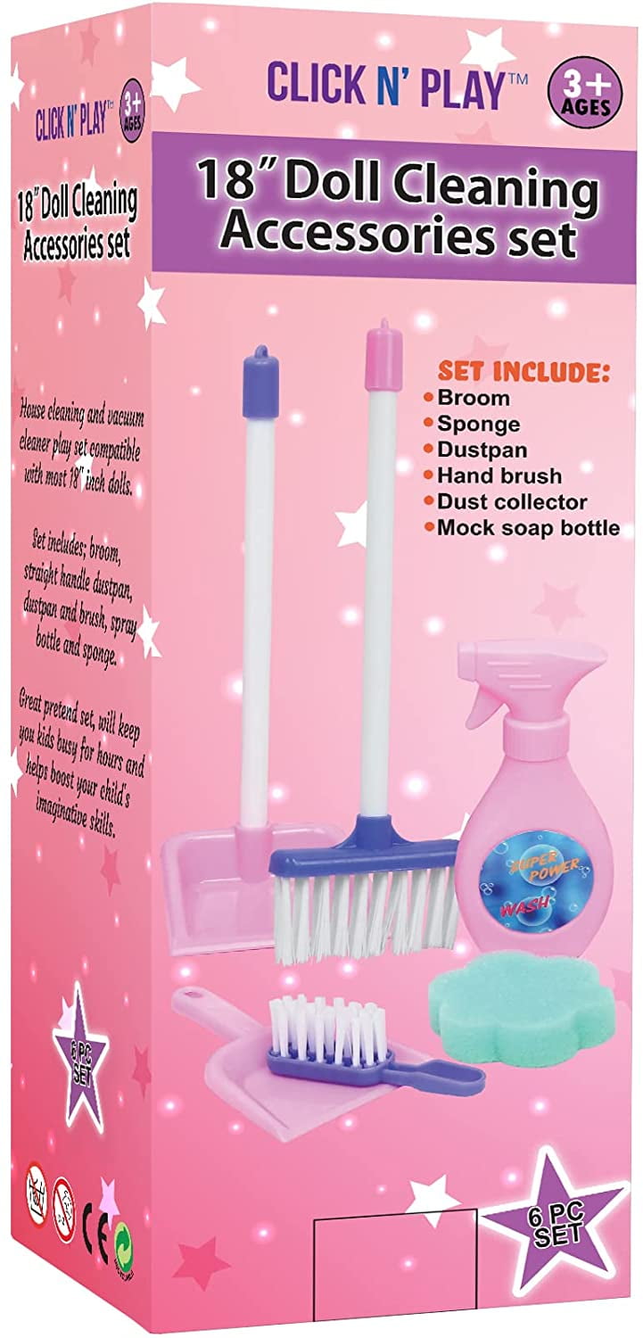 Buy Click N' Play Doll Cleaning & Housekeeping Set, 6-Piece Doll ... Buy Click N' Play Doll Cleaning & Housekeeping Set, 6-Piece Doll ...