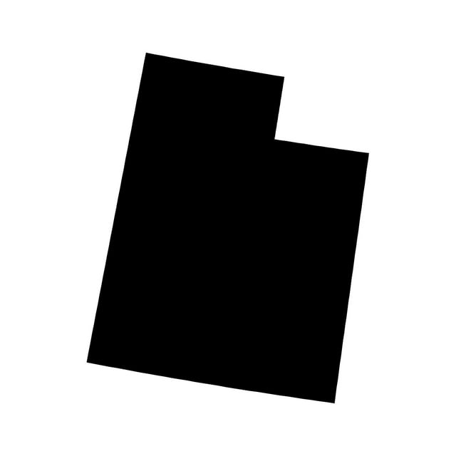 Utah Shaped Sticker Decal Die Cut - Self Adhesive Vinyl - Weatherproof - Made in USA - Many ...