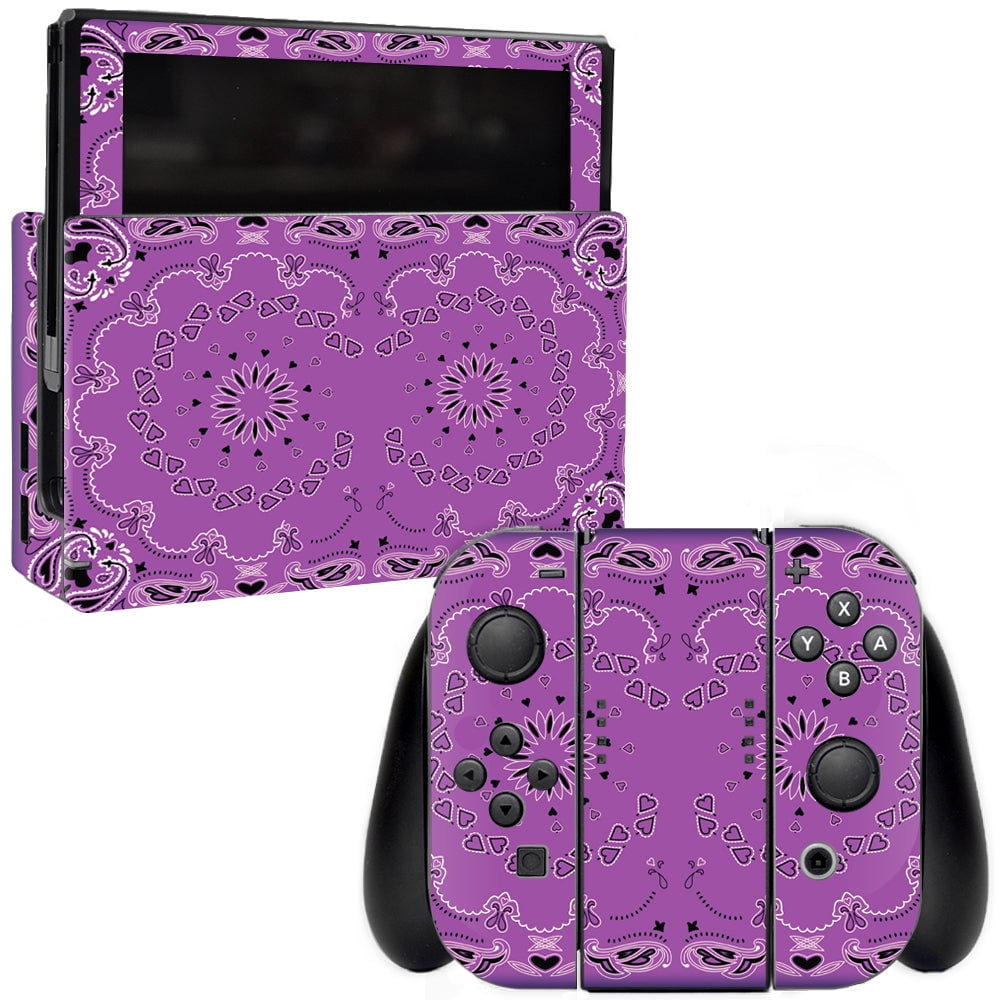 Skin Decal Wrap Compatible With Nintendo Switch Sticker Design Purple ...