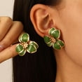 Bohemian Flower Earrings Ring Set Dainty Trendy 14K Gold Plated Boho ...