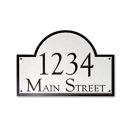 Curb-N-Sign Address Number Sign, Super Reflective House Number Plaque ...