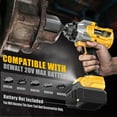 Impact Wrench Compatible with DeWalt 20V Battery: 1/2 Inch Hog Ring ...