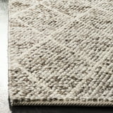 SAFAVIEH Natura Taegan Geometric Diamonds Area Rug, Ivory/Stone, 8' x ...