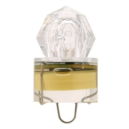 LED Deep Drop Underwater Diamond Fishing Flashing Light Bait Lure Squid ...