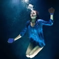 BESTYASH 1 Pair Adjustable Nylon Swim Gloves for Water Sports ...