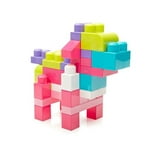 Mega Bloks First Builders Big Building Bag, 80-Piece Pink Toddler ...