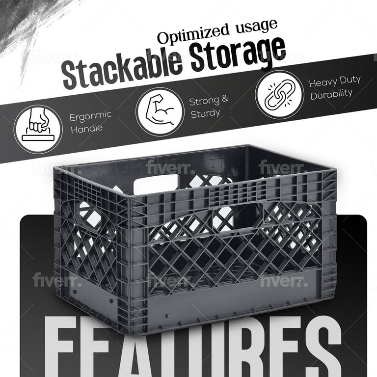 Heavy Duty Milk Crate Storage