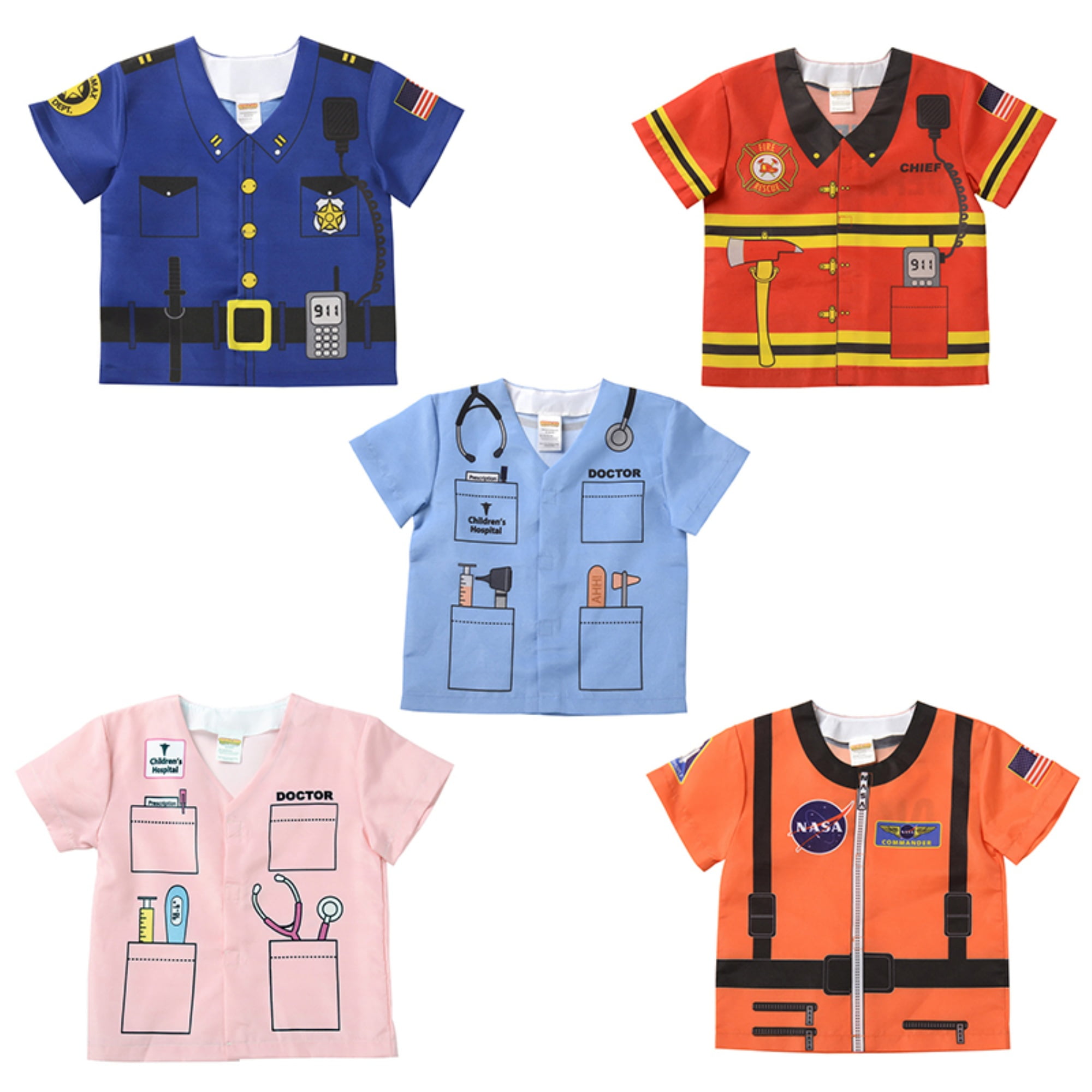 My 1st Career Gear 5 Piece Dress-Up Tops, Fits 18-36 Months - Walmart.com