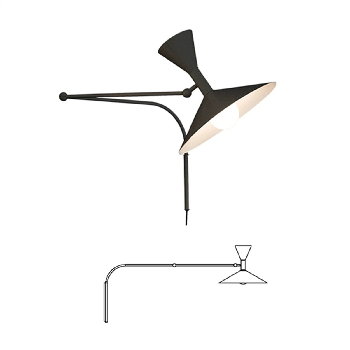 Click here for Unbranded Modern Italian Design Wall Light Rotatab... prices