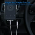 90-Degree Right Angle 3.5mm Male to Male Aux Audio Cable for Car, Home ...