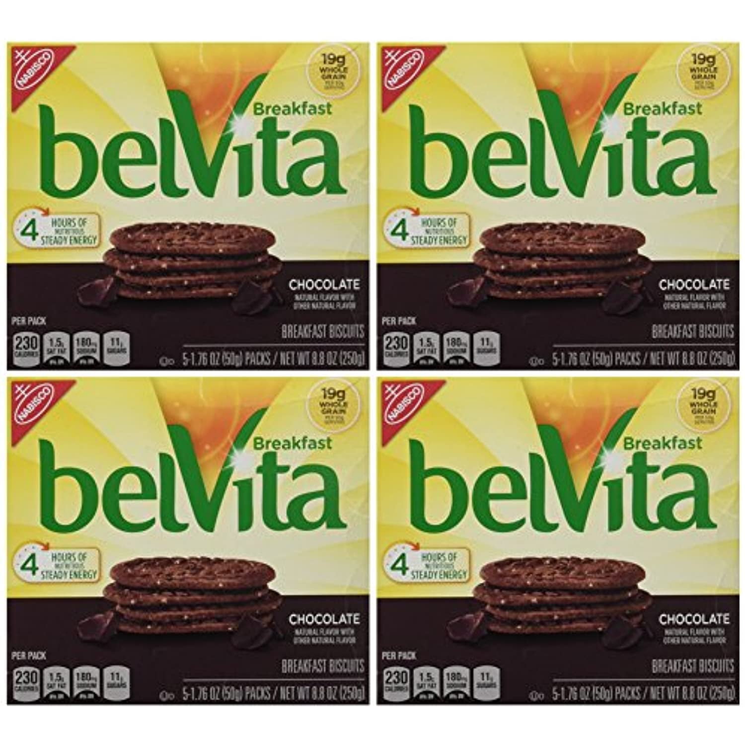 Belvita Chocolate Breakfast Biscuits, 8.8 Ounce (Pack Of 4) - Walmart.com