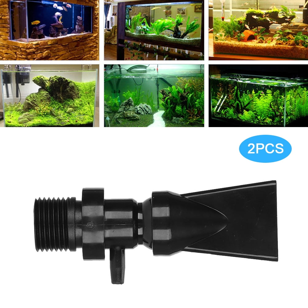Fosa 2pcs 360° Rotating Adapter Aquarium Duckbill Nozzle Fish Tank ...