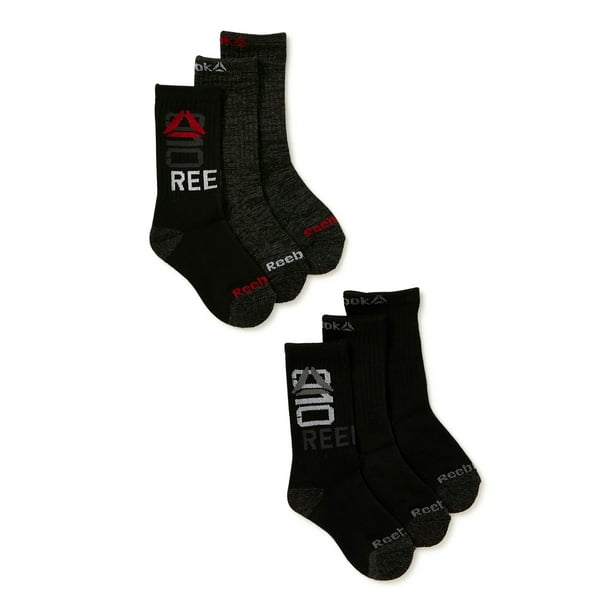 Reebok Kids Boys' Pro Series Cushion Crew Socks, 6 Pack - Walmart.com