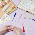 1 Set DIY Mixed Pattern Plastic Bookmarks Making Kits with Plastic ...