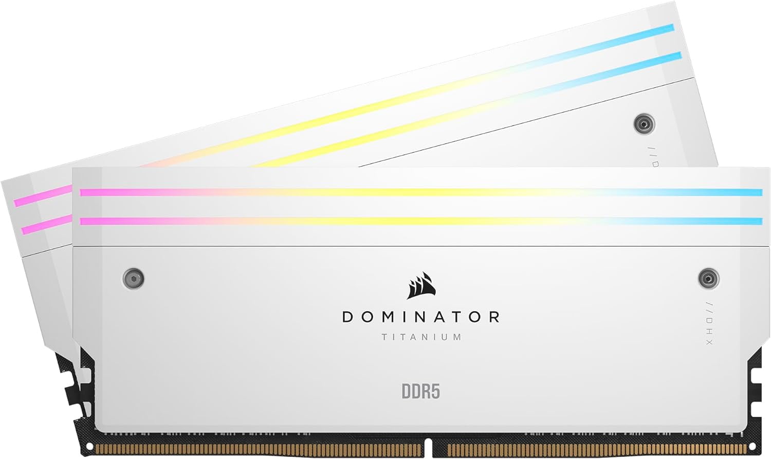 RAM CORSAIR DDR5 DOMINATOR TITANINUM 2X32 64GB 6600 BLANCO RGB ...