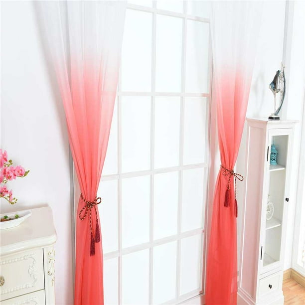 serony Gradients Semi Sheer Curtains Living Room Bedroom Pocket ...