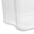 Sterilite 30 Quart Clear Plastic Storage Bin w/White Latch Lid, (12 ...