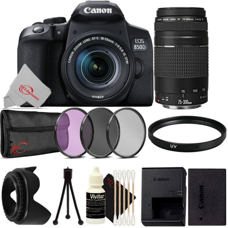 Canon EOS 850D Rebel T8i Digital SLR Camera and Essential Accessory Kit