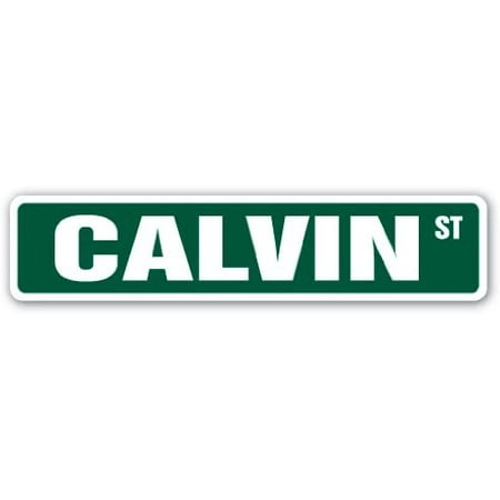Calvin Street Sign Childrens Name Room Sign | Indoor/Outdoor | 24" Wide ...