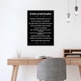 10 Rules Of Self Discipline 18"l X 24"w Canvas Art Print Wall Decor ...