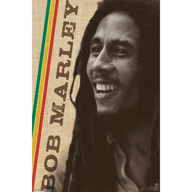 Trends International Bob Marley Smile Wall Poster 22.375" x 34 ...