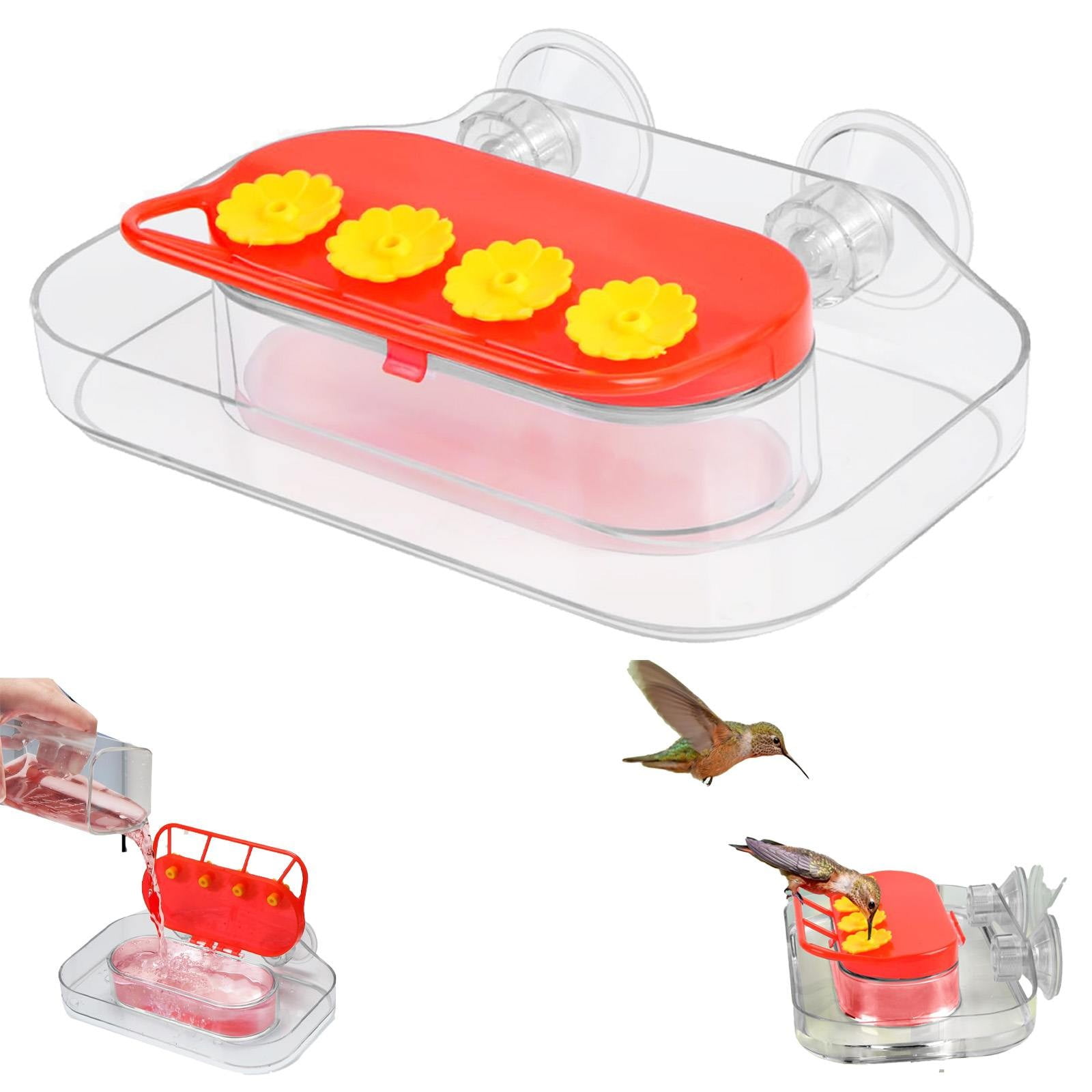 Window Hummingbird Feeders Hanging Hummingbird Feeder With Suction Cup ...