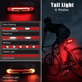 LADYGYM Smart Bike Light with Turn Signals,Brake Light,and Alarm Horn ...