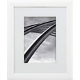 Craig Frames Contemporary, 20x30 Inch White Picture Frame Matted to ...