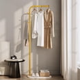 Freestanding Garment Rack Gold Marble Base For Small Spaces - Walmart.com