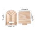Gallickan Wall Mounted Wooden Board with Floating Shelf, Decorative ...