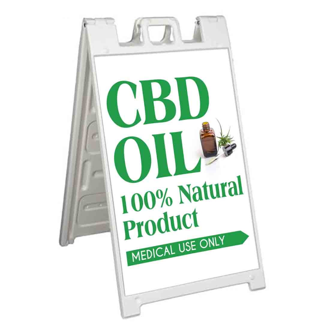 CBD Oil Medical Use Only (24" X 36") Standard A-Frame Signicade ...