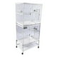 A and E Cage Co. 32"x21" Double Stack Flight Cage - Black - Walmart.com
